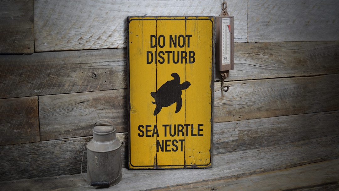 Sea Turtle Nest Sign, Do Not Disturb Sign, Turtle Protection Sign ...