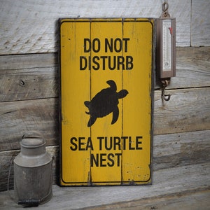 Sea Turtle Nest Sign, Do Not Disturb Sign, Turtle Protection Sign ...