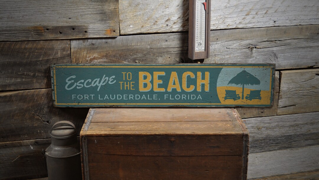 Beach Chair Sign Decor, Wood Beach Sand Sign, Relax Lover Gift, Custom ...