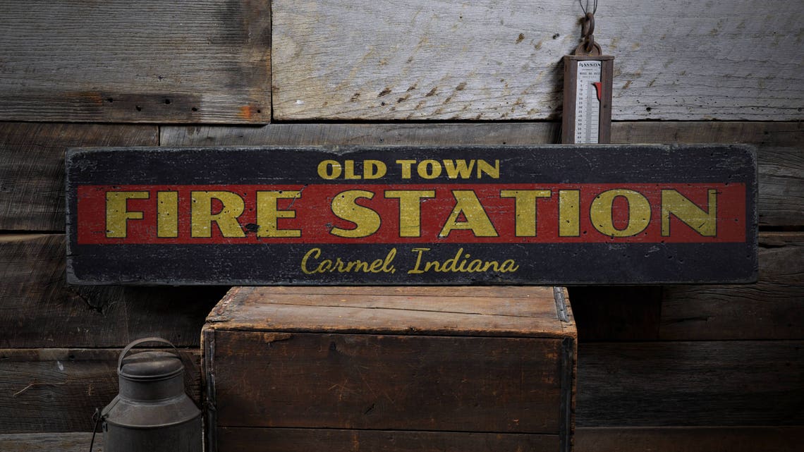 Fire Station Gift, Fire Station Sign, Fire Station Decor, Custom ...