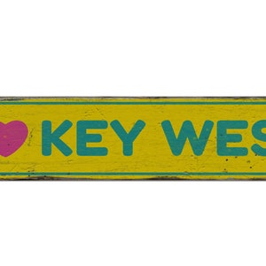 I Love Key West Sign, Key West Lover, Florida Key West, Key West Sign ...