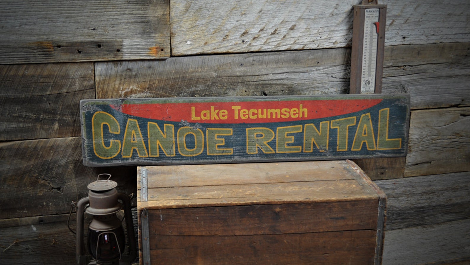 Custom Lake House Canoe Rental Sign Rustic Hand Made Vintage | Etsy