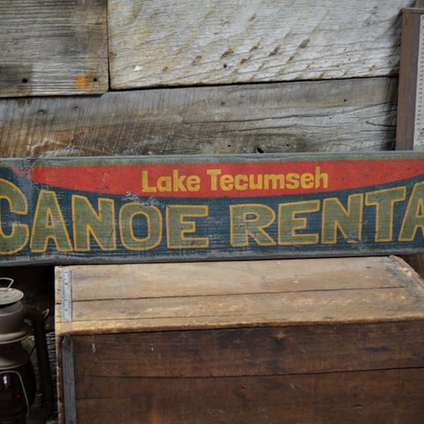 Wooden Vintage Lake Sign - Etsy