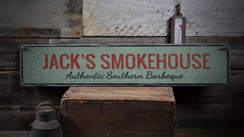 Smokehouse Sign Southern BBQ Sign Barbeque Gift for BBQ | Etsy