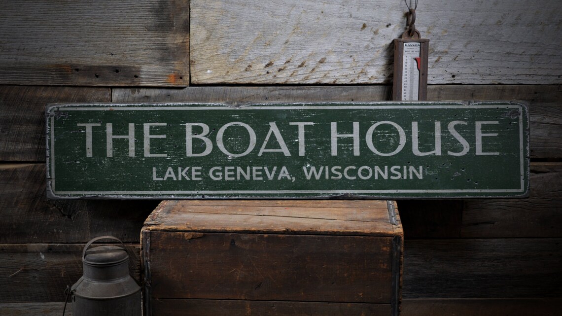 Wooden Boat Sign Boat House Sign Lake House Sign Lake House - Etsy
