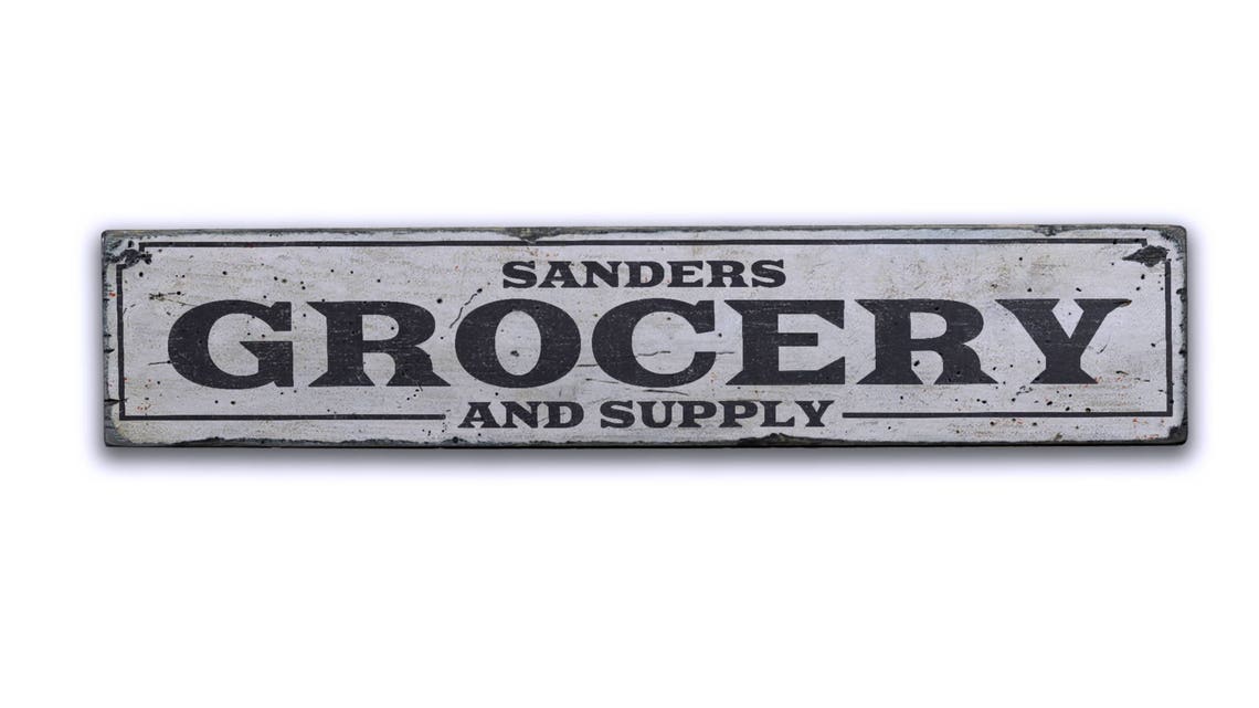 Grocery Decor, Wood Grocery Sign, Custom Pantry Decor, Grocer Gift ...