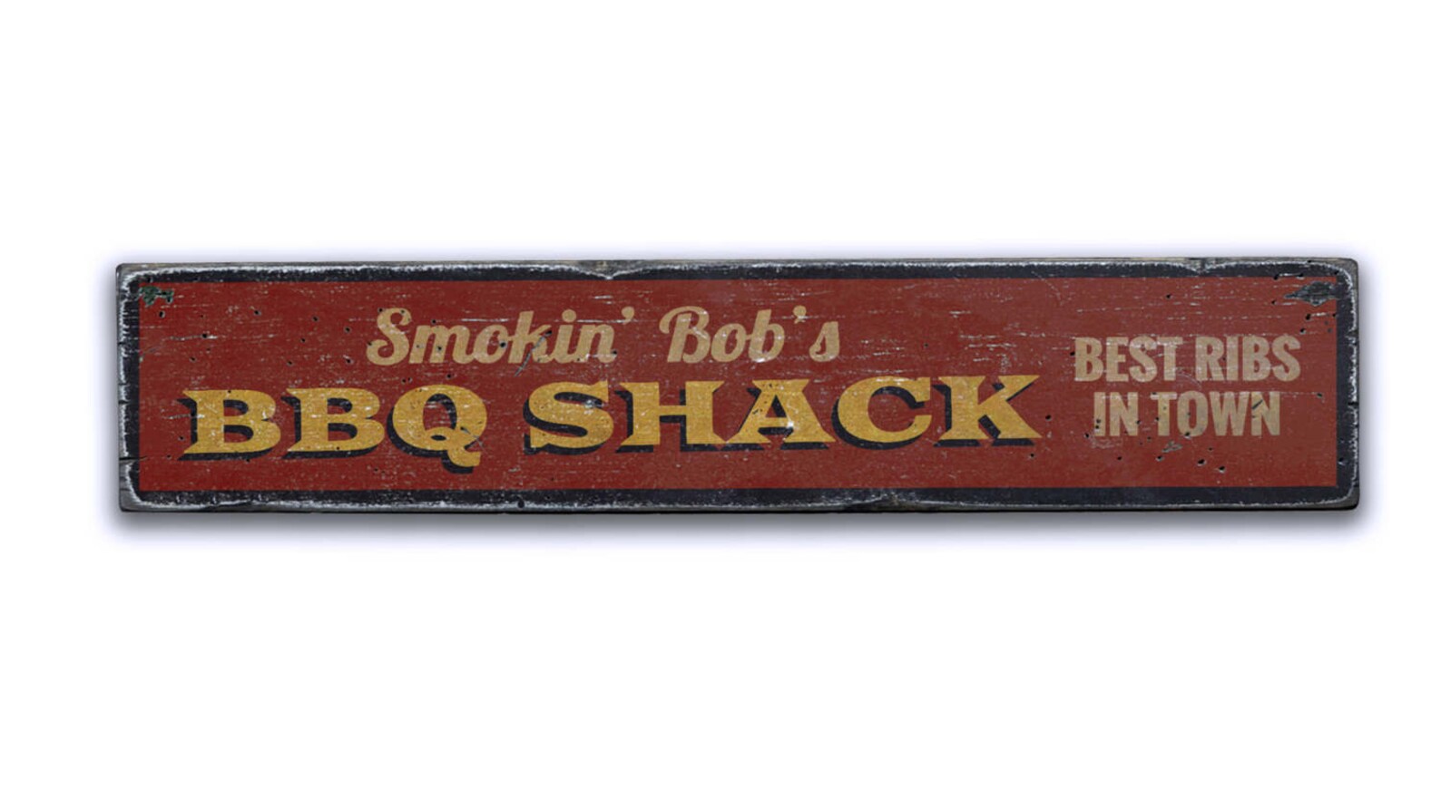 BBQ Shack Sign Best Ribs in Town Sign Custom BBQ Gift for - Etsy