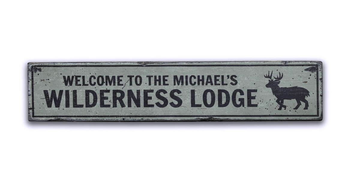 Wilderness Lodge Sign Wood Lodge Decor Lodge Moose Sign - Etsy