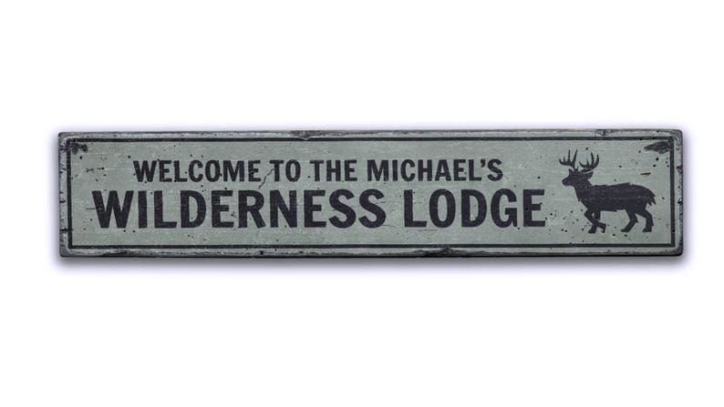 Wilderness Lodge Sign, Wood Lodge Decor, Lodge Moose Sign, Welcome ...
