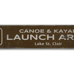 Canoe and Kayak Sign, Wooden Canoe Sign, Campers Gift, Lodge Decor ...