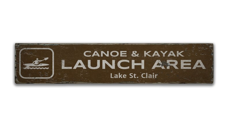 Canoe and Kayak Sign Wooden Canoe Sign Campers Gift Lodge - Etsy