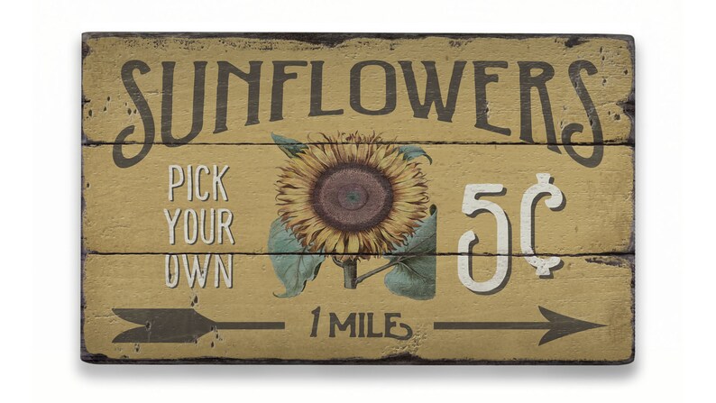 Sunflower Decor Sign Sunflowers Decor Flowers Sign Decor | Etsy