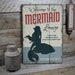 Mermaid Lounge Sign, Wood Swimming Mermaid Sign, Merman Sign, Pool ...