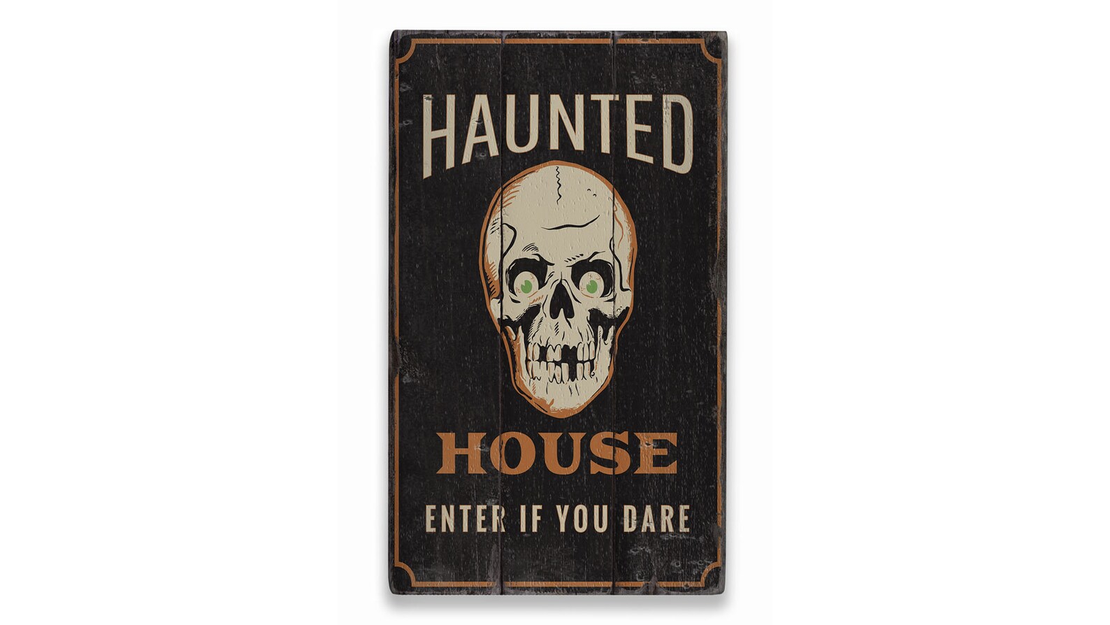 Haunted House Sign Skull Head Sign Halloween Decor Wall - Etsy