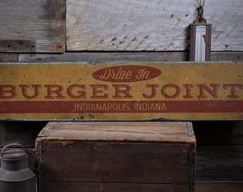 BURGER ZONE Sign Hamburger Signs Cart Stand Cheeseburger - Etsy