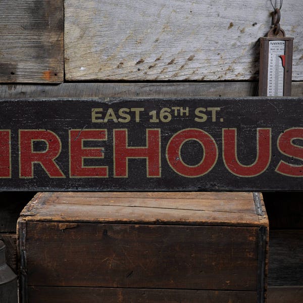 Wood Firehouse Sign - Etsy