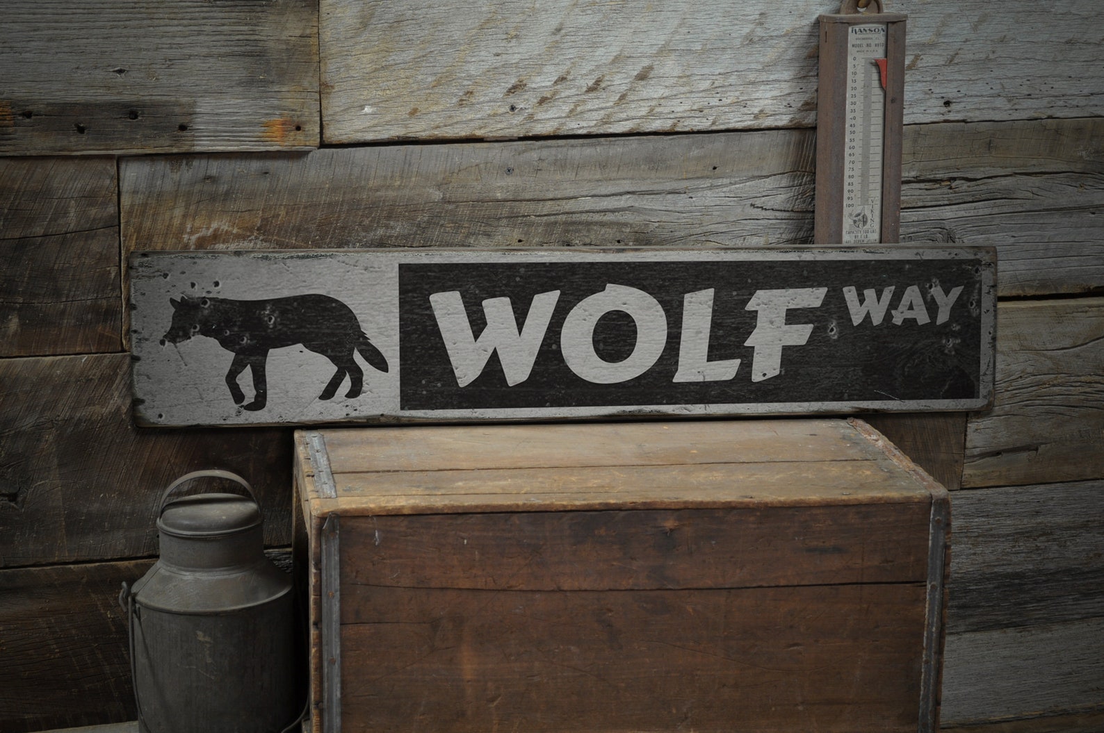 Wolf Sign Wolf's Lair Wolf Gift Wilderness Decor - Etsy