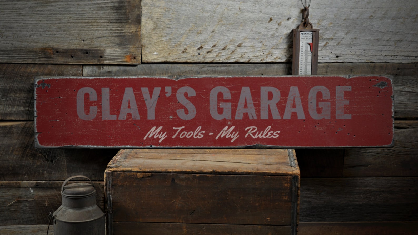 My Tools My Rules Garage Wood Sign Personalized Mechanic Name - Etsy