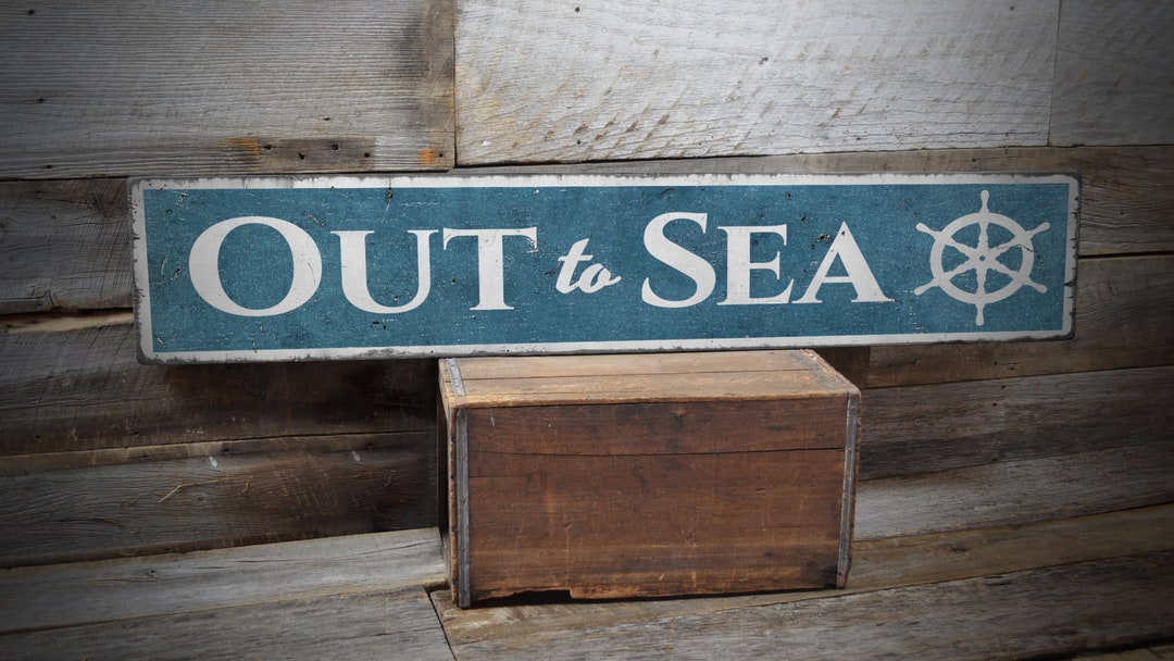Out to Sea Sign, Beach House Sign, Beach Home Decor, Beach Lover Gift ...