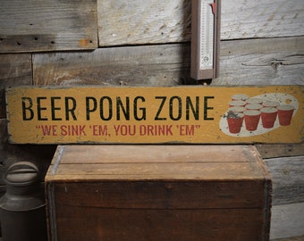 Beer Pong Heroes sign Signs Drinking Games Tae Gift - Etsy