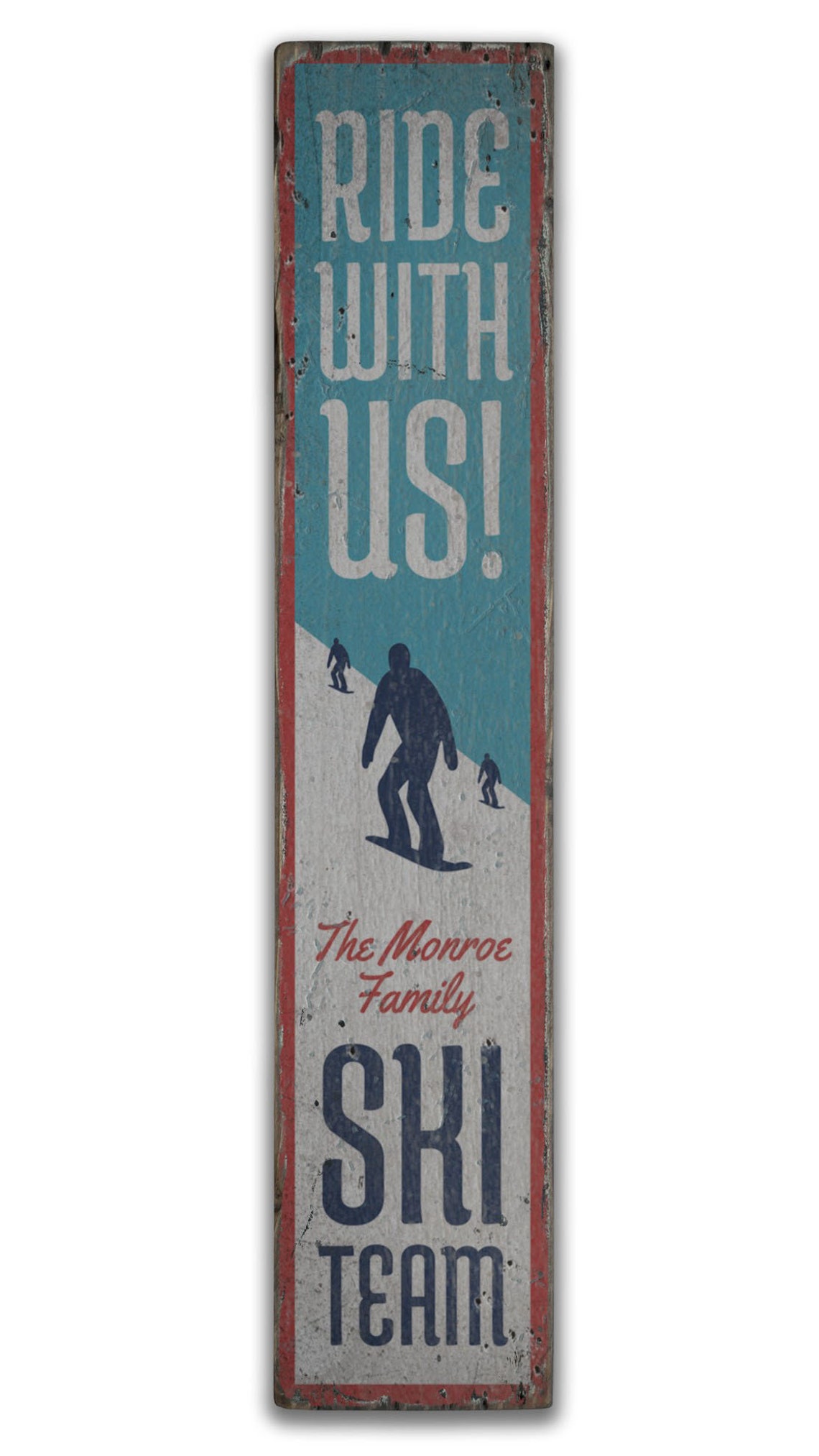 Skiing Slope Sign Wooden Slope Sign Skiing With Friends - Etsy