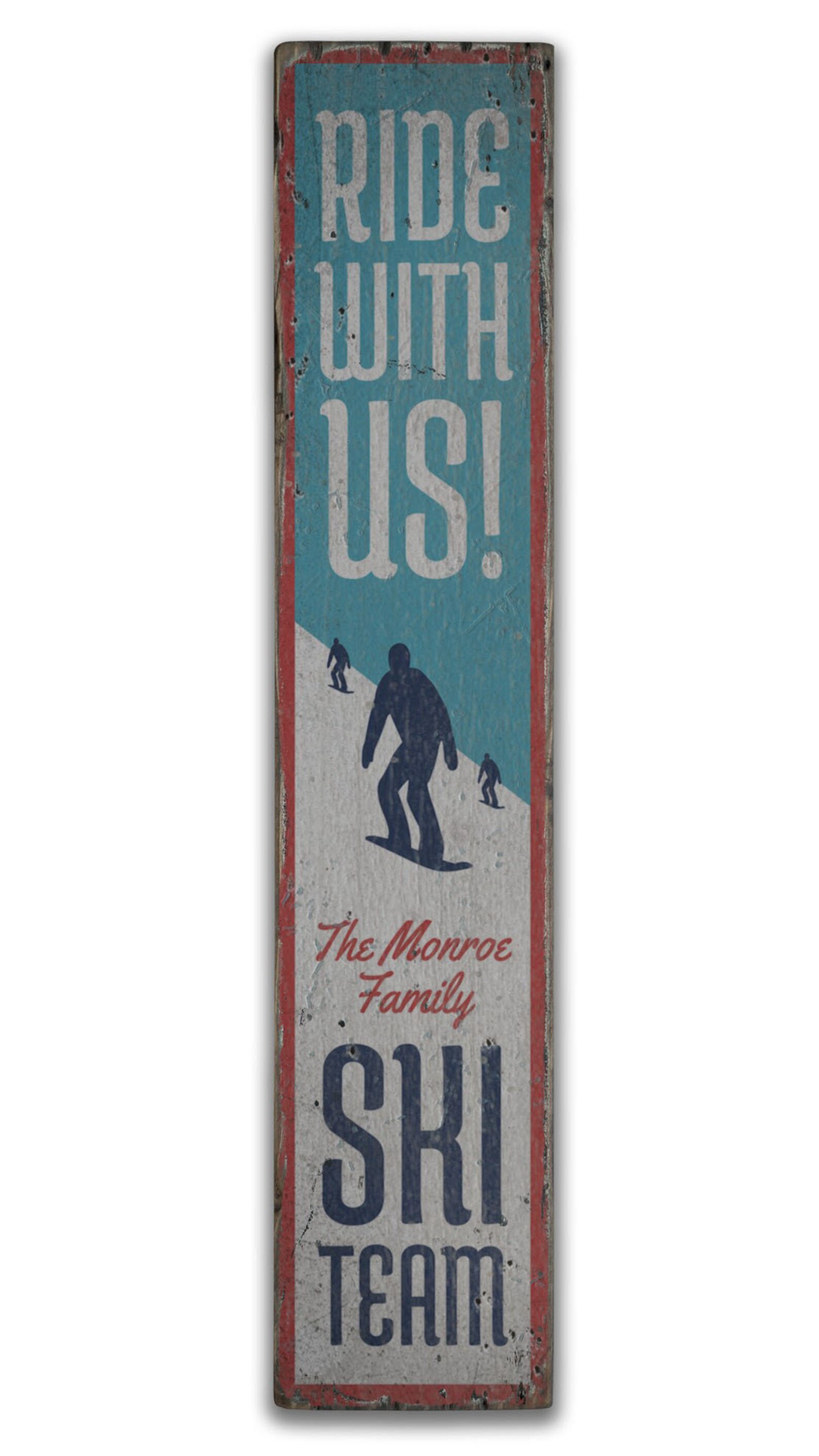 Skiing Slope Sign, Wooden Slope Sign, Skiing With Friends Sign, Ski ...