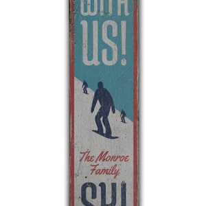 Skiing Slope Sign, Wooden Slope Sign, Skiing With Friends Sign, Ski ...