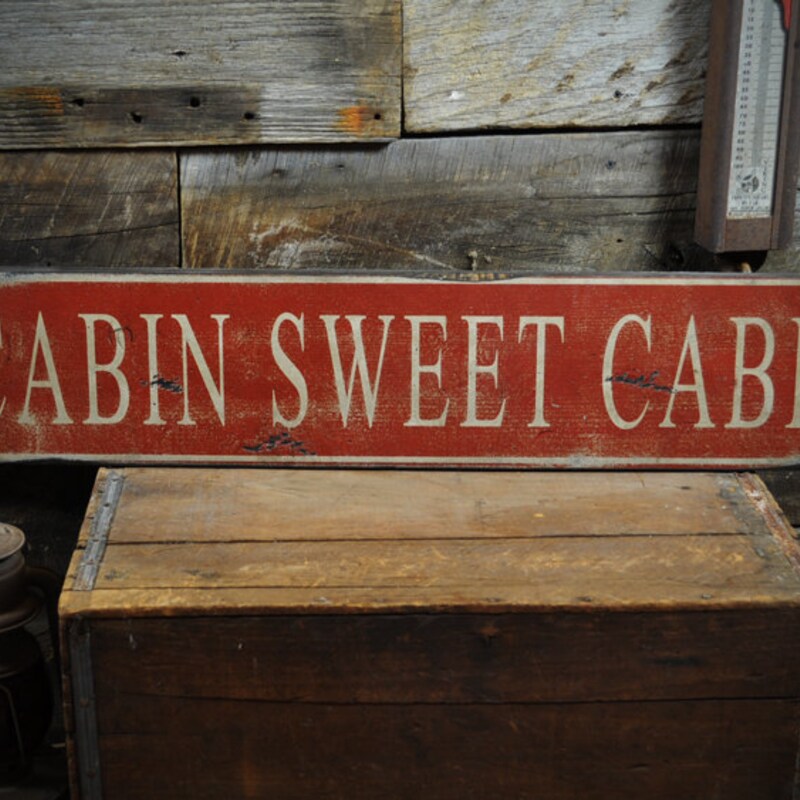 Wood Cabin Sign - Etsy