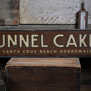 Funnel Cakes Sign, Beach Boardwalk Food Sign, Custom Wood Sign, Funnel ...