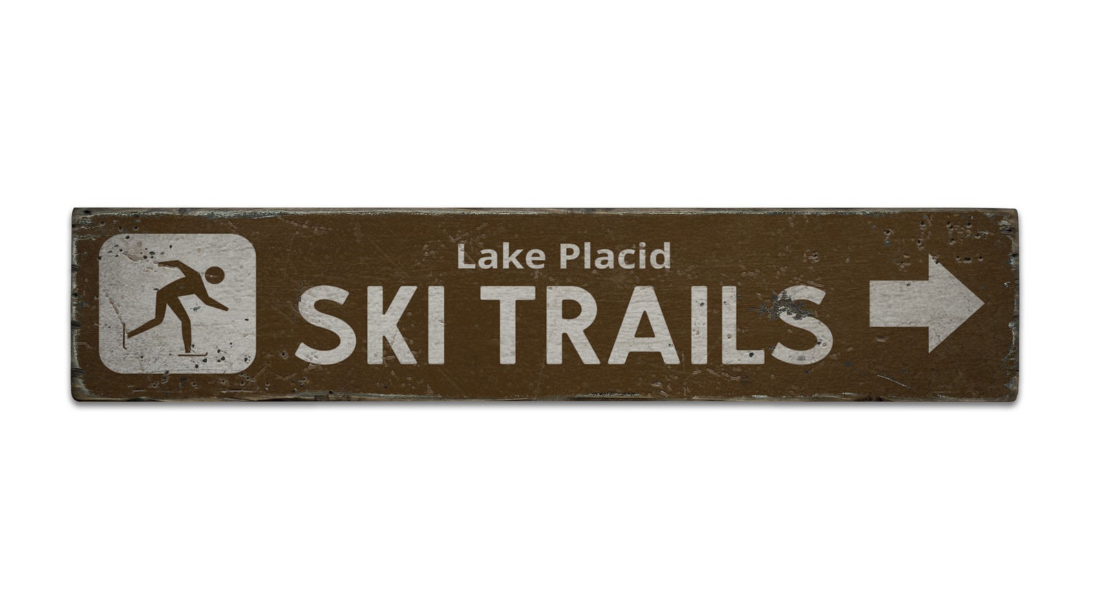 Skiing Trails Sign Wooden Slope Sign Skiing With Friends | Etsy