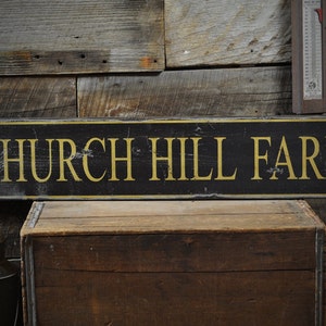Custom Farm Name Sign - Rustic Hand Made Vintage Wooden Sign - Etsy