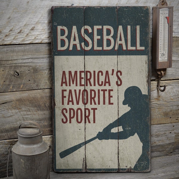 Wooden Baseball Sign - Etsy