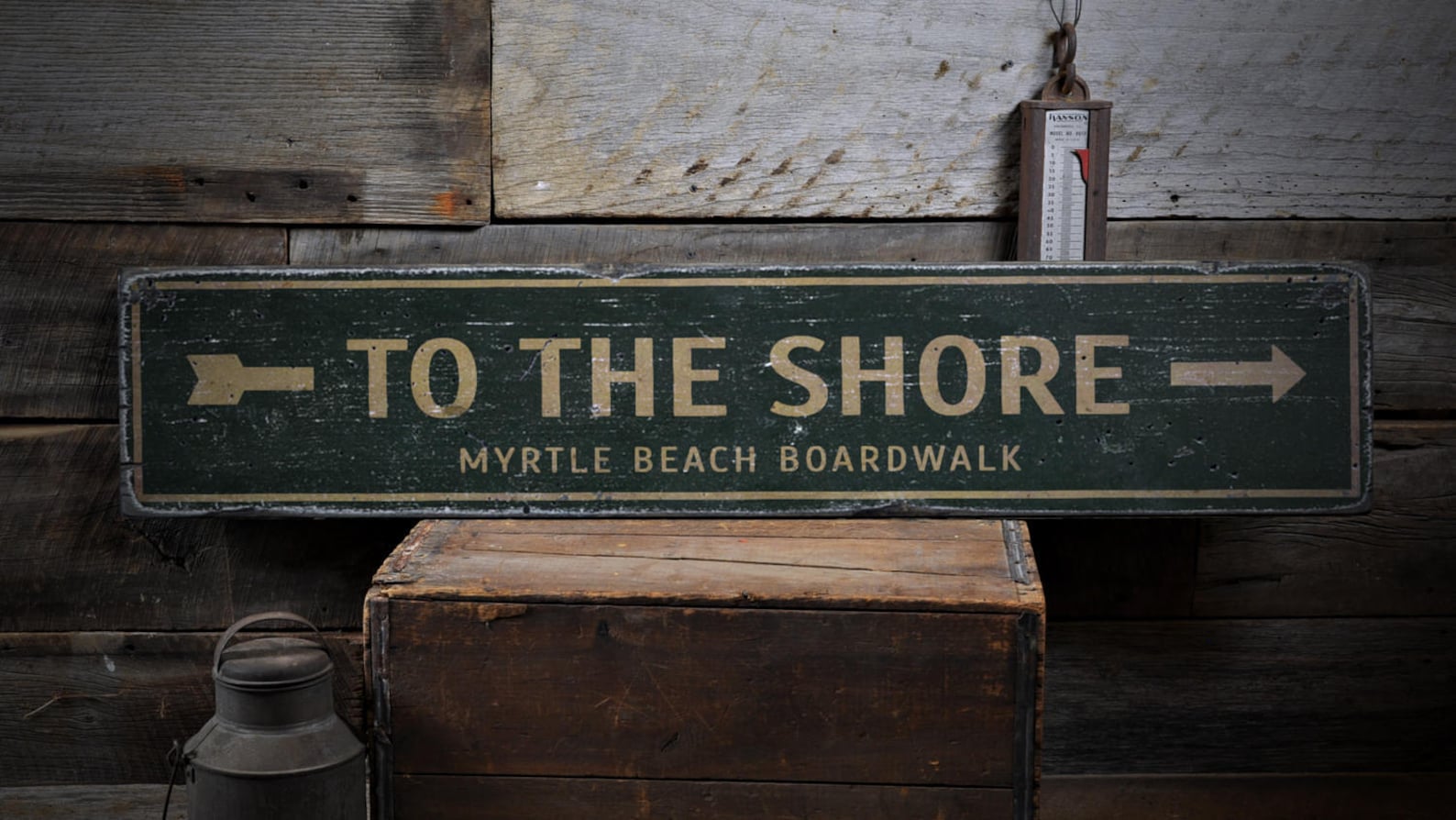 To the Shore Sign Beach Arrow Sign Custom Wood Sign - Etsy