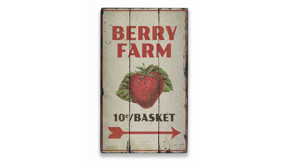 Berry Farm Sign Berry Owner Decor Fresh Berry Picks Sign | Etsy