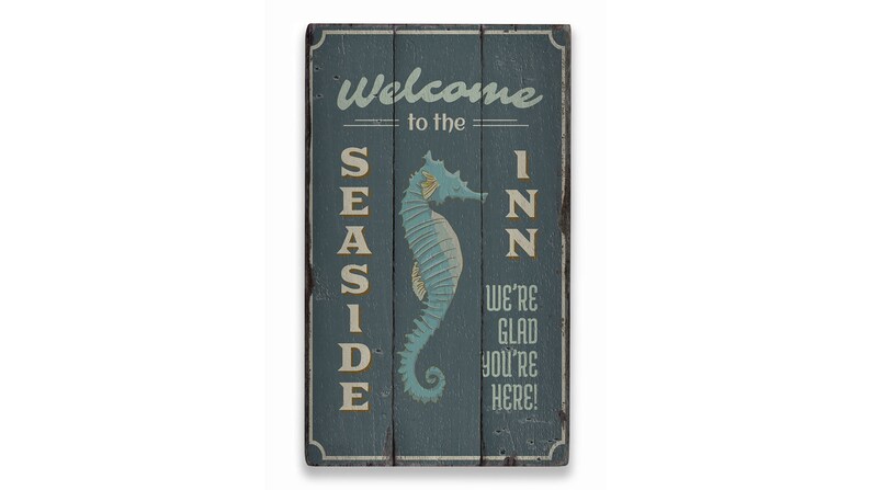 Seaside Inn Sign Welcome Seaside Ocean Hotel View Ocean | Etsy