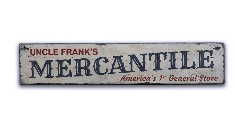 Mercantile Decor, Mercantile Sign, Custom Store Wood Sign, General ...