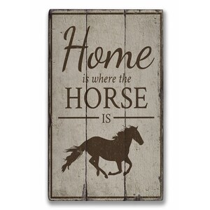 Horse Home Sign, Horse Stable Sign, Horse Decorations Sign, Wood Horse ...