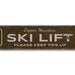 Ski Lift Sign Wooden Ski Lift Sign Skiing Gift Ski Trail - Etsy