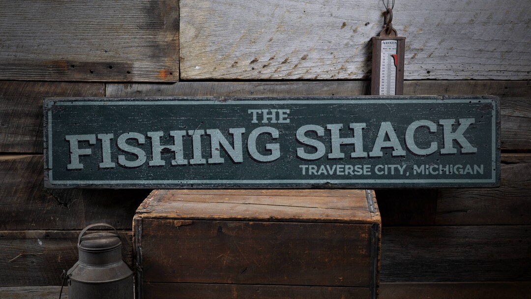Fishing Shack Sign, Fishing Shack Decor, Fisherman Gift, Fishing Lover ...