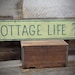 Cottage Life Sign, Beach Cottage Decor, Rustic Cottage Sign, Sea Turtle ...