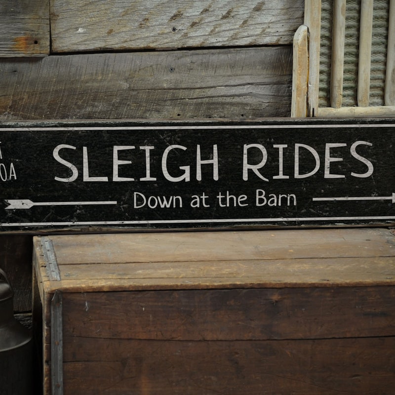 Sleigh Ride Sign - Etsy