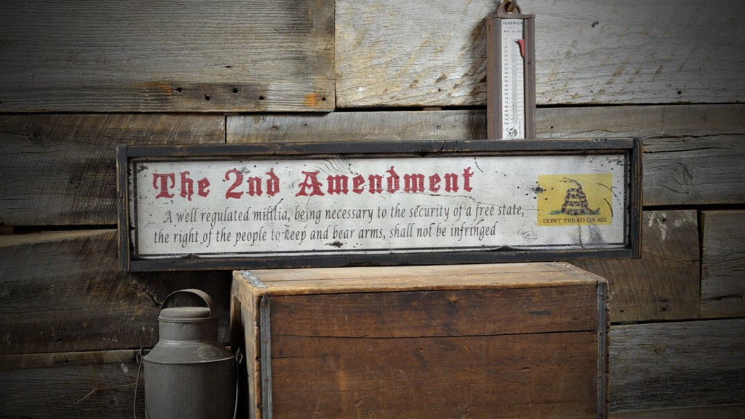 2nd Amendment Sign, 2nd Amendment Gift, Gun Rights Sign, Gun Owner Gift ...