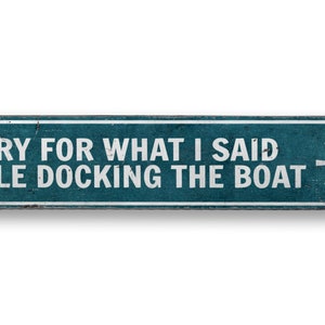 Docking the Boat Sign, Funny Boating Sign, Boating Humor, Boat Owner ...