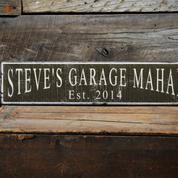 Distressed Wood Sign - Etsy