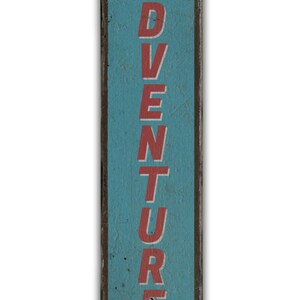 Mountain Adventure Sign, Wooden Mountain Sign, Mountain Sign, Old ...
