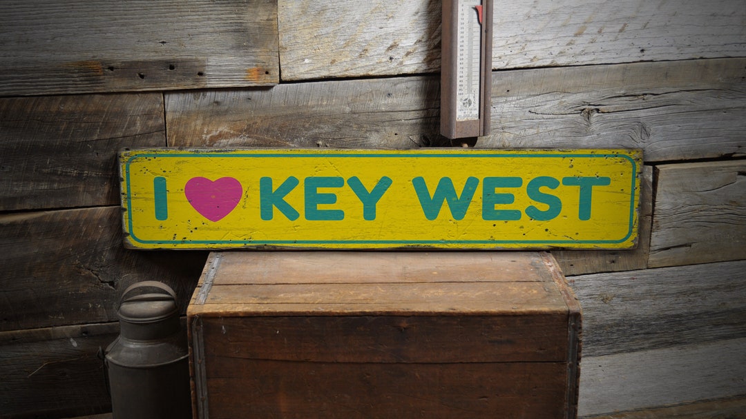 I Love Key West Sign, Key West Lover, Florida Key West, Key West Sign ...