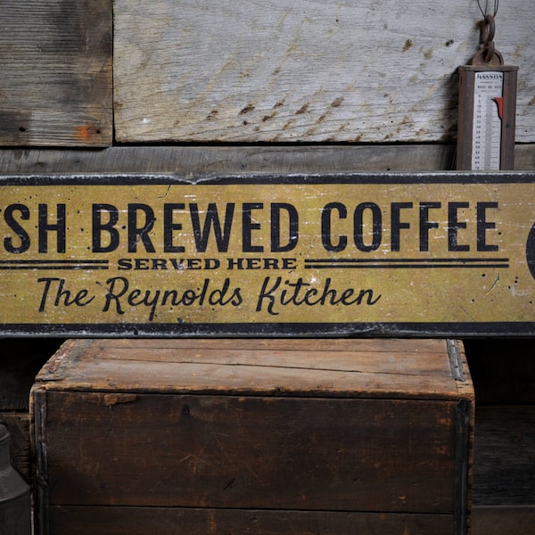 Wooden Coffee Sign - Etsy