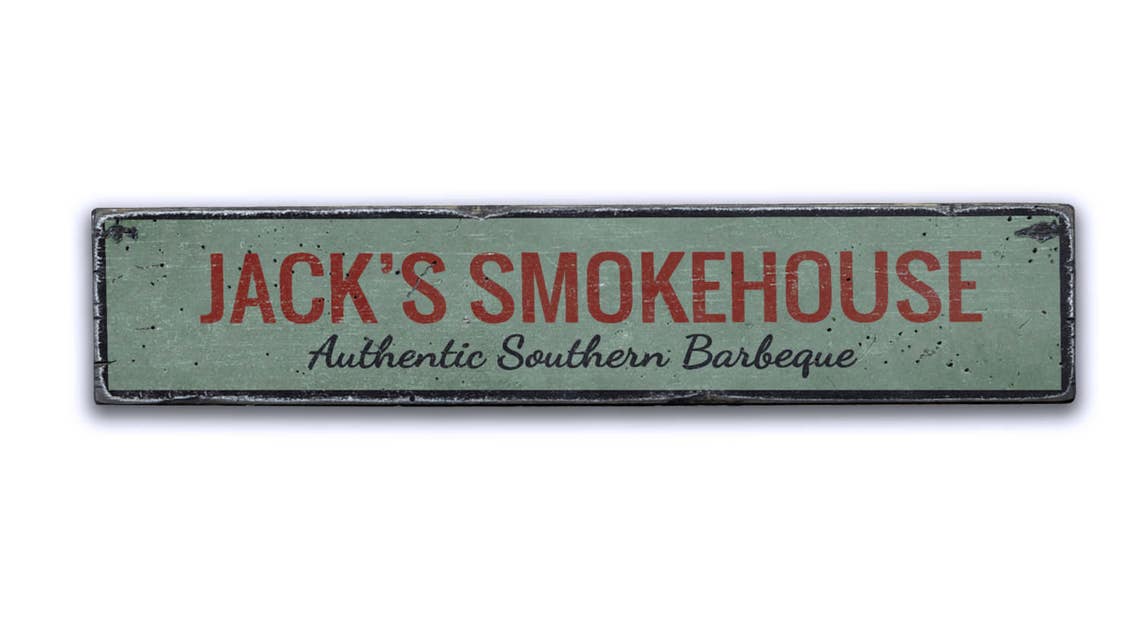 Smokehouse Sign, Southern BBQ Sign, Barbeque Gift for BBQ Lover Sign ...