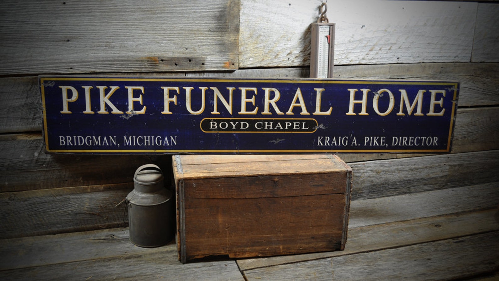 Custom Funeral Home Sign Primitive Rustic Hand Made Vintage - Etsy