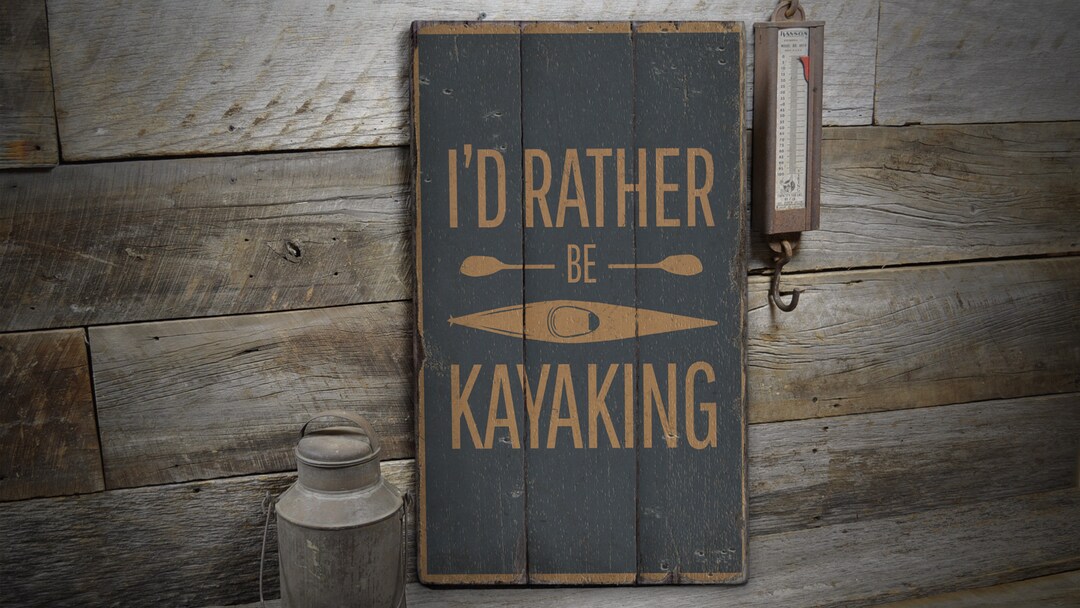 Lake Kayaking Sign, Lakeside Kayaking Sign, Lakeside Decor, Lake Decor ...